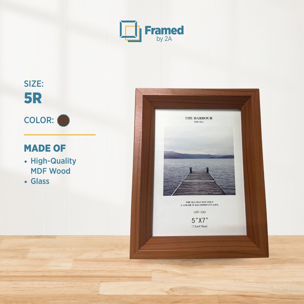 2A Picture Frame 5R Minimalist Wood Design Home Decor Photo Frame ...