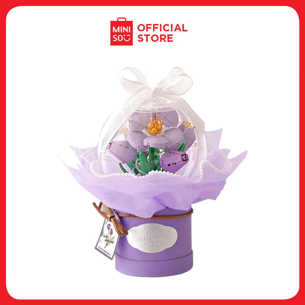 MINISO Eternity Flower Series Building Blocks Tulip Bouquet | Shopee ...