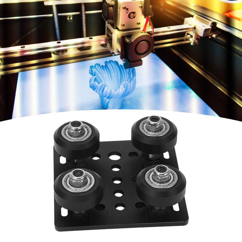 V Wheel Plate Pulley Kit Aluminum Alloy Gantry Rustproof for Milling ...