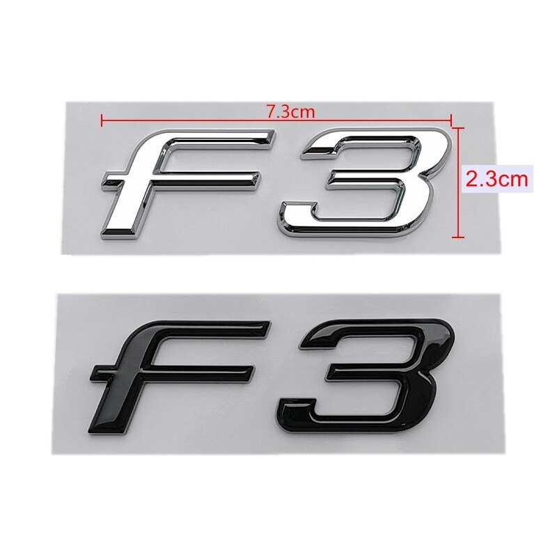 For BYD F3 logo rear trunk emblem back sticker English letter badge Car ...