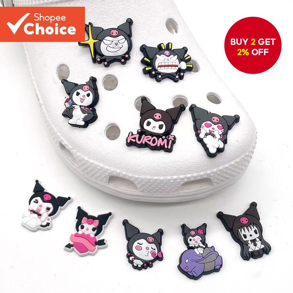 Fashion Croc Jibbitz Charm Creative Cute Cartoon Colorful Pattern DIY ...