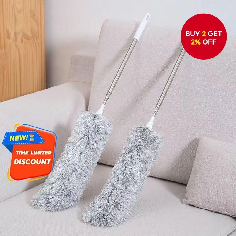 Extended Feather Duster with Electrostatic Dust Removal for Household ...