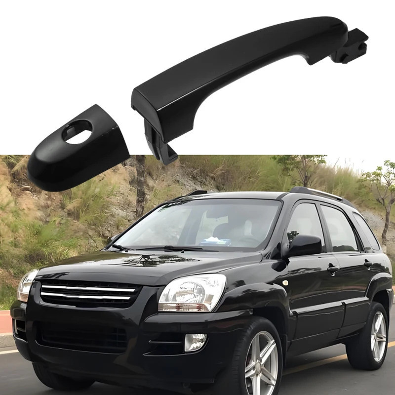Car Exterior Door Handle Front Left/Right Side Black for Kia Sportage ...