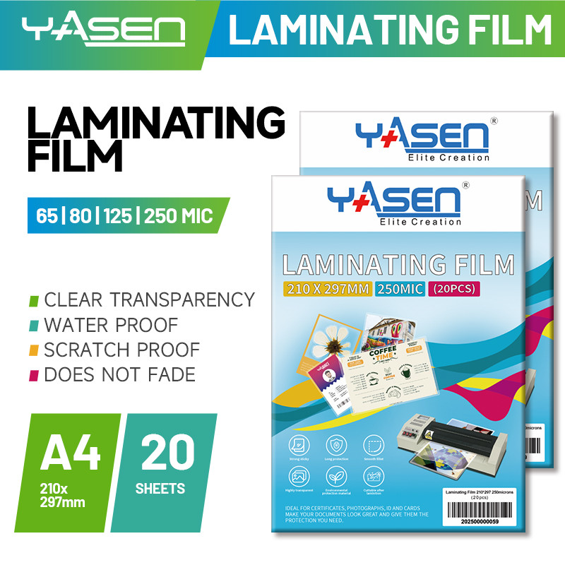Laminating Film A4 65 80 125 250 microns Document and photo protection ...