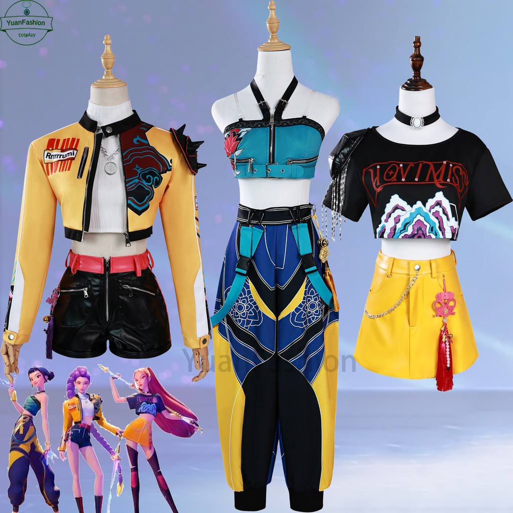 [Ready Stock] KPop Demon Hunters cosplay Clothing Rumi cosplay Zoey ...