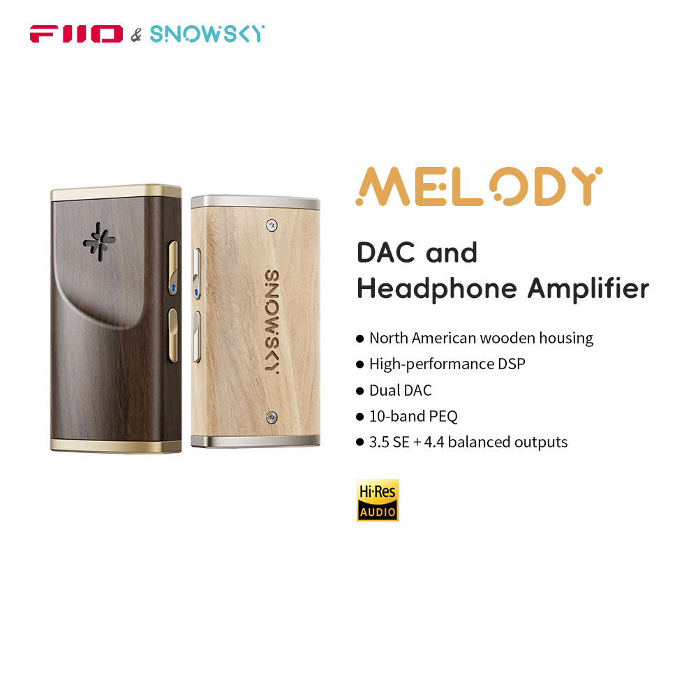 FiiO Snowsky Melody Headphone Amplifier Portable DAC with 4.4mm and 3 ...