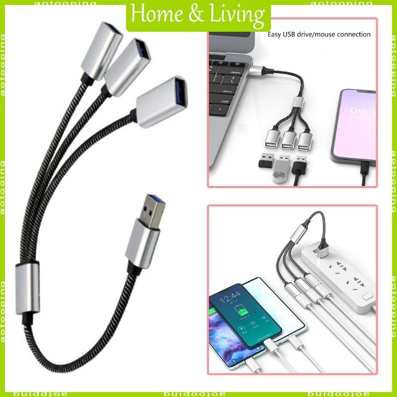 AOTOO Multi USB Host Power Splitter USB Adapter to USB OTG Male Female ...