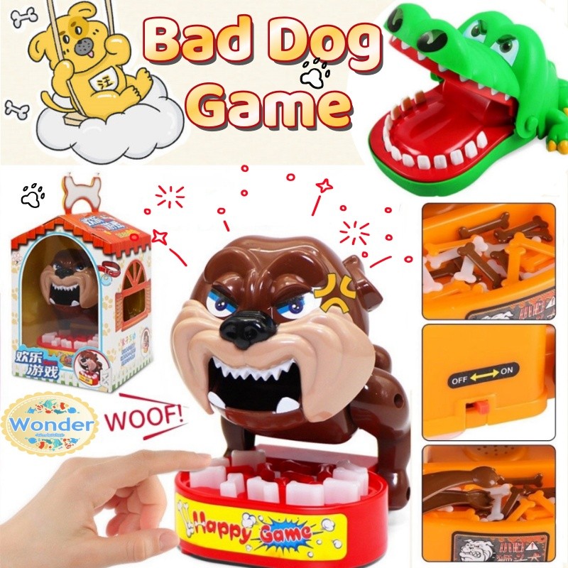 Bad Dog Game Parent-child Interactive Bulldog Toy Stealing Bone Bite ...