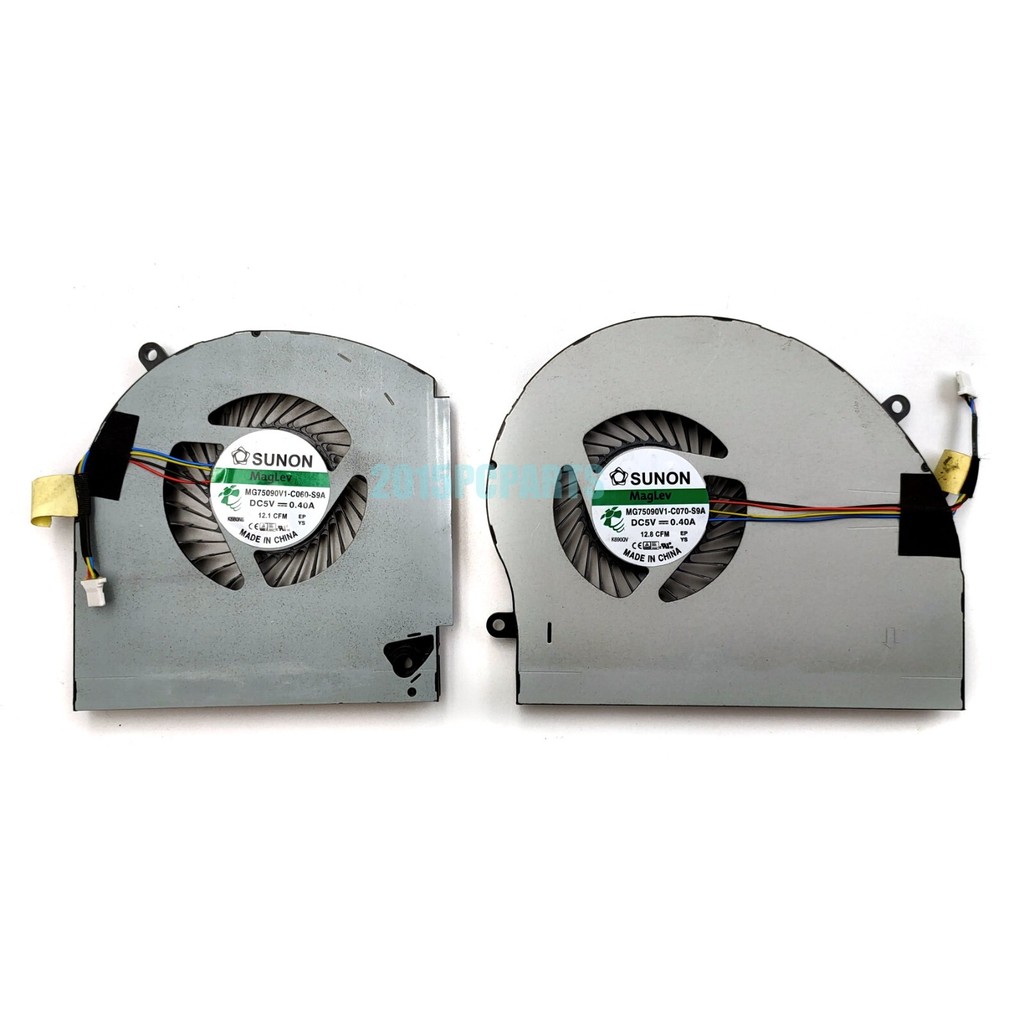 One Pair Fans for Dell Alienware 17 R4 17 R5 CPU + GPU Cooling Fan ...