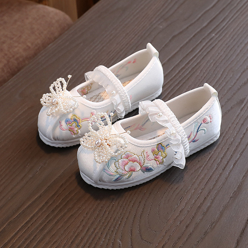 Girls' shoes, Hanfu shoes, children's horse-faced skirt shoes, wind ...