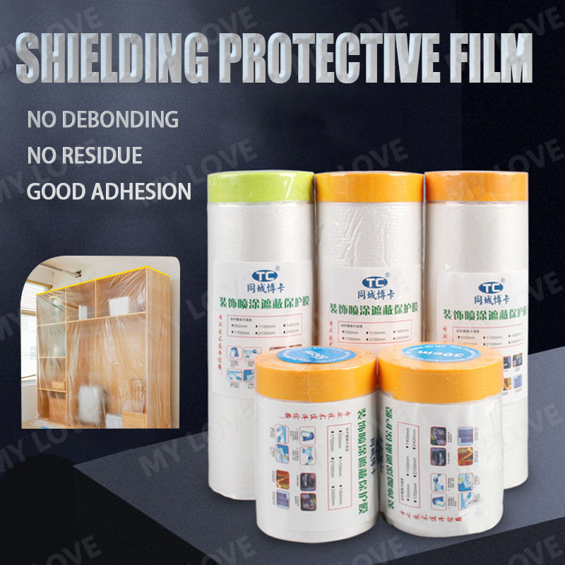 Multi-purpose Masking Film with Tape Furniture Dust Cover House ...