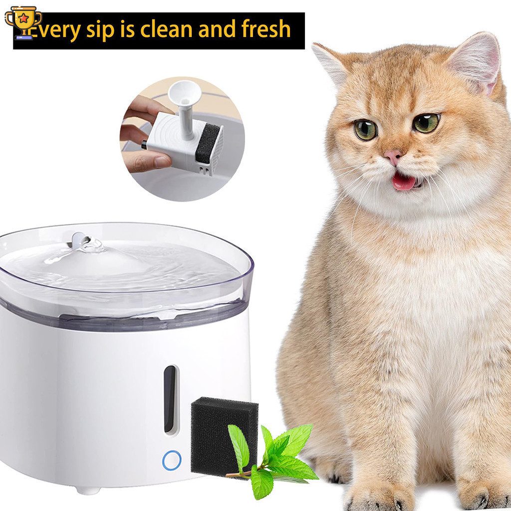 6 Pack Sponge Cat Drinker Filters for Cat Drinker Filter Sponge ...