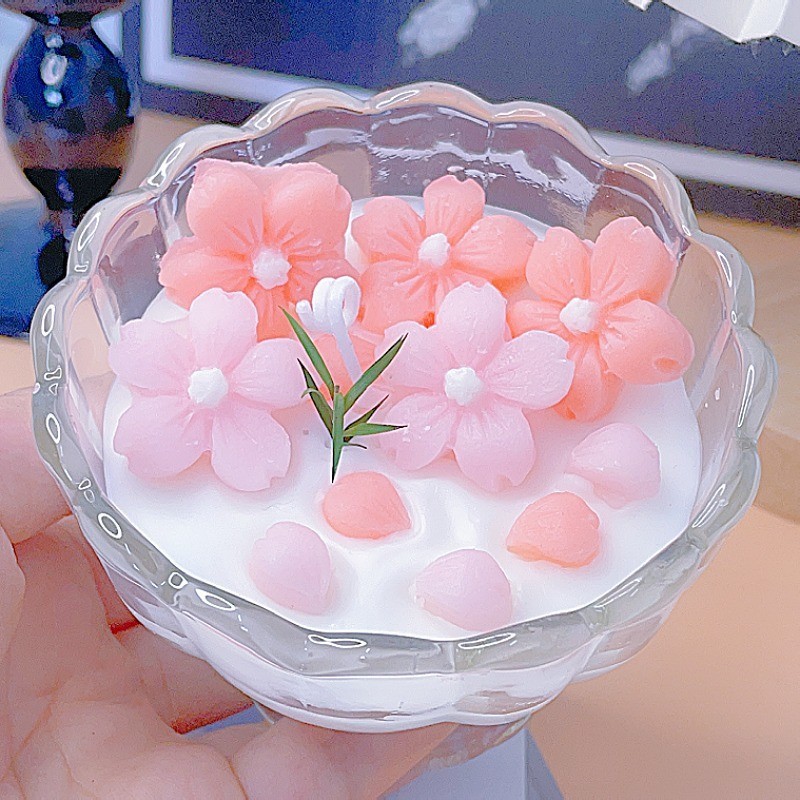 3D Japan Sakura Shape Silicone Mold DIY Cherry Blossom Fondant Jelly ...