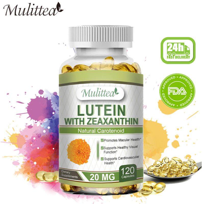 Mulittea Lutein 20mg Zeaxanthin Capsules Supporting Visual Health ...