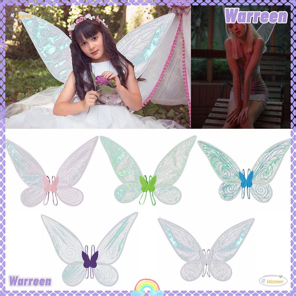 WARREEN Butterfly Fairy Wings Sparkle Princess Angel Wing Halloween ...
