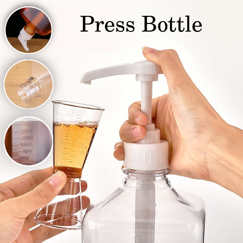 1600ML Sugar Press Bottle Squeeze Bottle With Kitchen Fructose Juice ...
