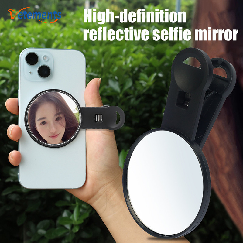 Practical Smartphone Clip Type Auxiliary Selfie Mirror with Storage Bag ...