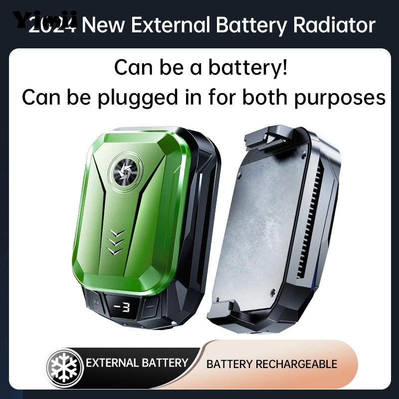 【Yimii.PH】SL14 Phone Cooler Radiator Rechargeable Battery Fan 1500MAh ...