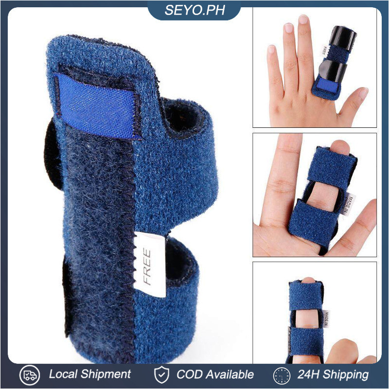 11*8CM Adjustable Finger Splint Brace Built-in Aluminum Alloy Mallet ...