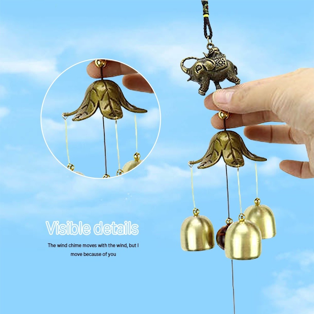Metal Chimes Bell Wind Chimes Lucky Charm Decorative Hanging Pieces ...