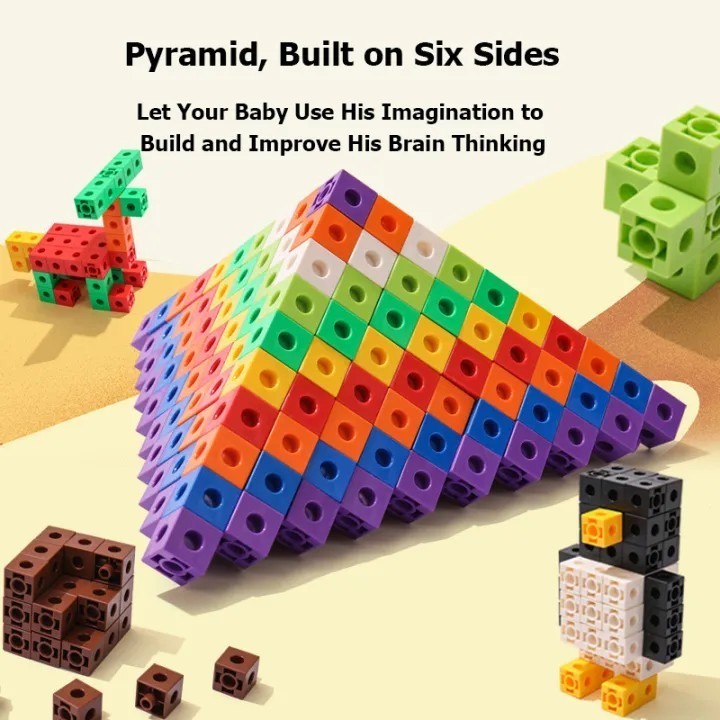 Wivo 100pcs 2cm Math Linking Cubes Numberblocks Number Blocks Snap Cube