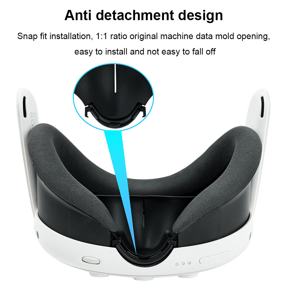 For Meta Quest 3 Silicone VR Nose Pad VR Accessories Breathable Anti ...