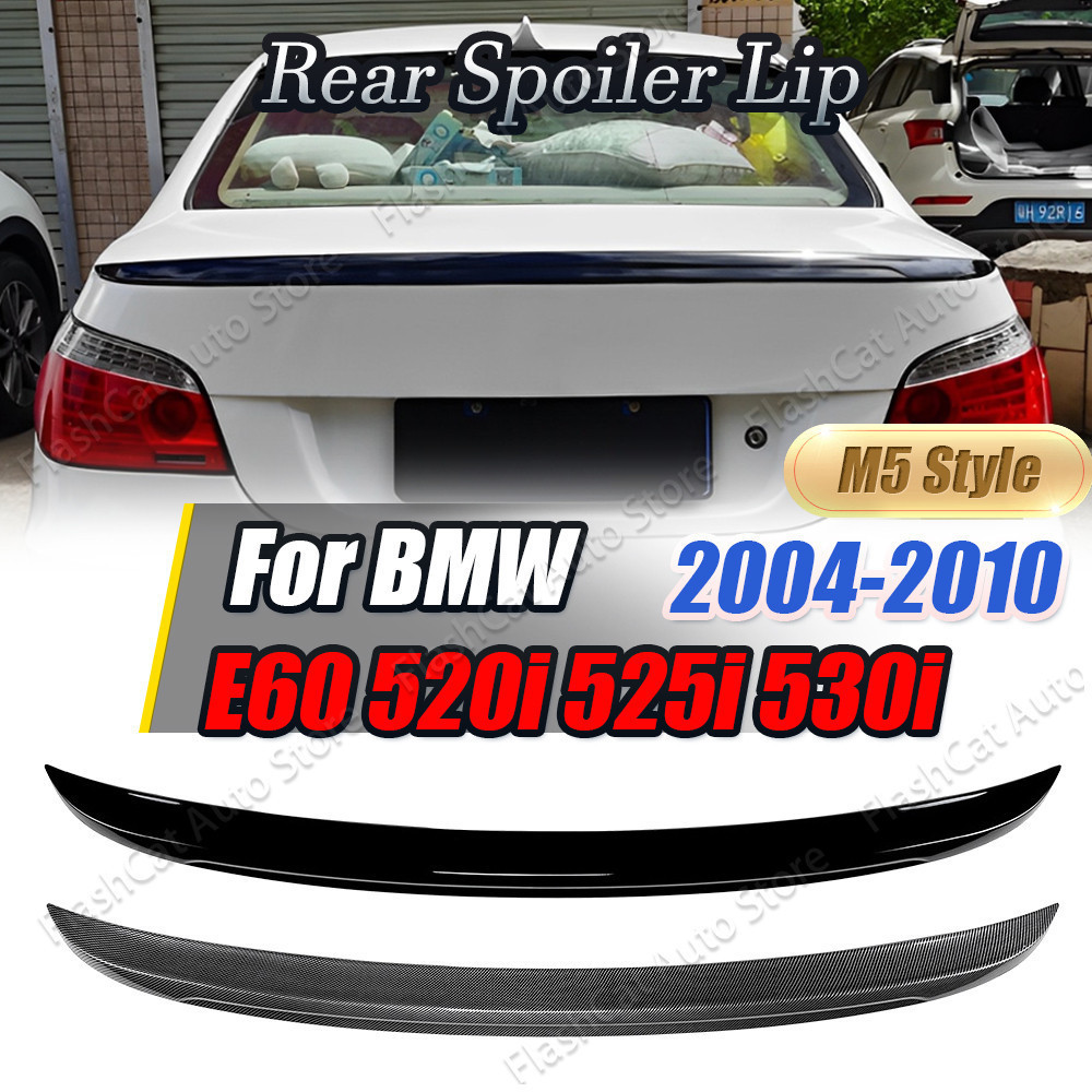 E60 Car Rear Roof Trunk Spoiler Splitter Tail Wing Trim M5 Style For ...