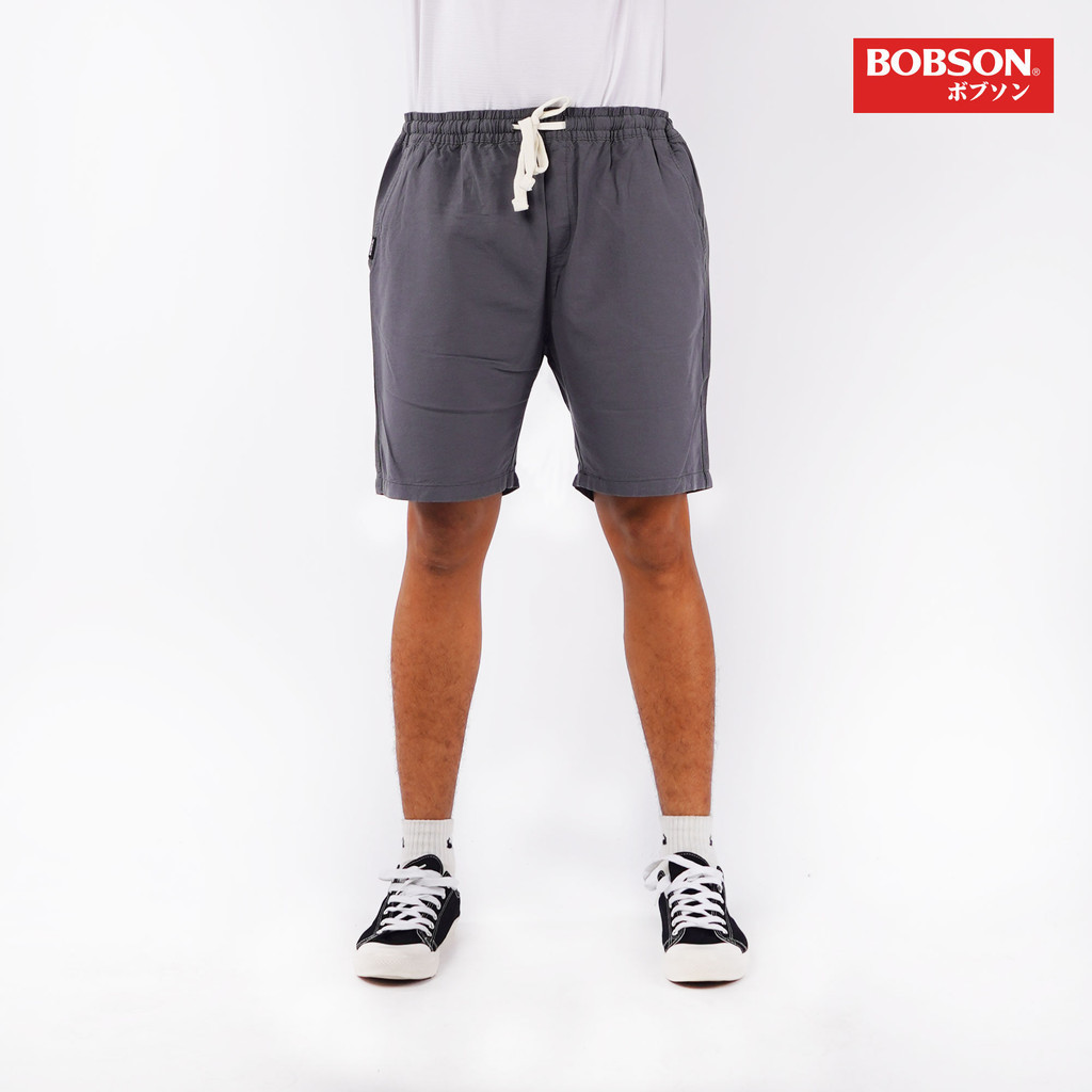 Bobson Japanese Men's Basic Non-Denim Jogger Short Trendy Apparel Mid ...