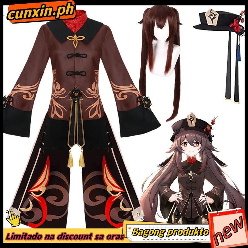 Genshin Impact cosplay Costume: HuTao cosplay Costume full sets wig ...