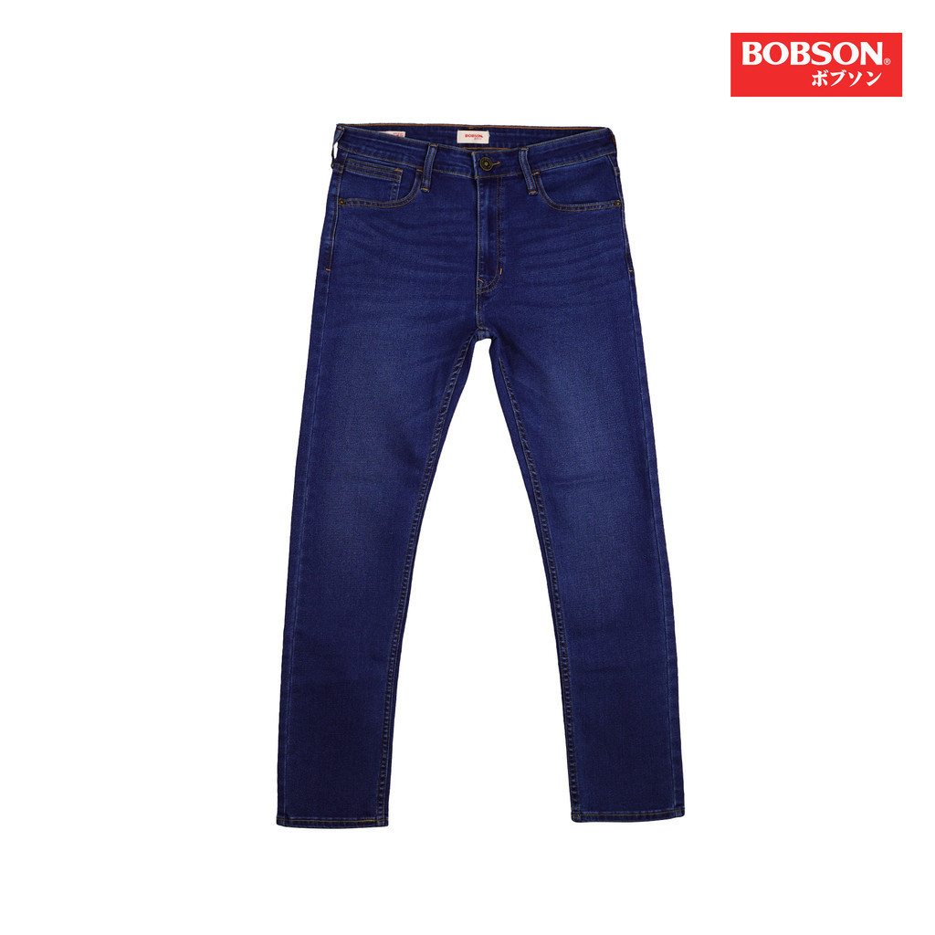Bobson Japanese Men's Basic Denim Pants Trendy Apparel Super Skinny Mid Waist 163036-U (Medium ...