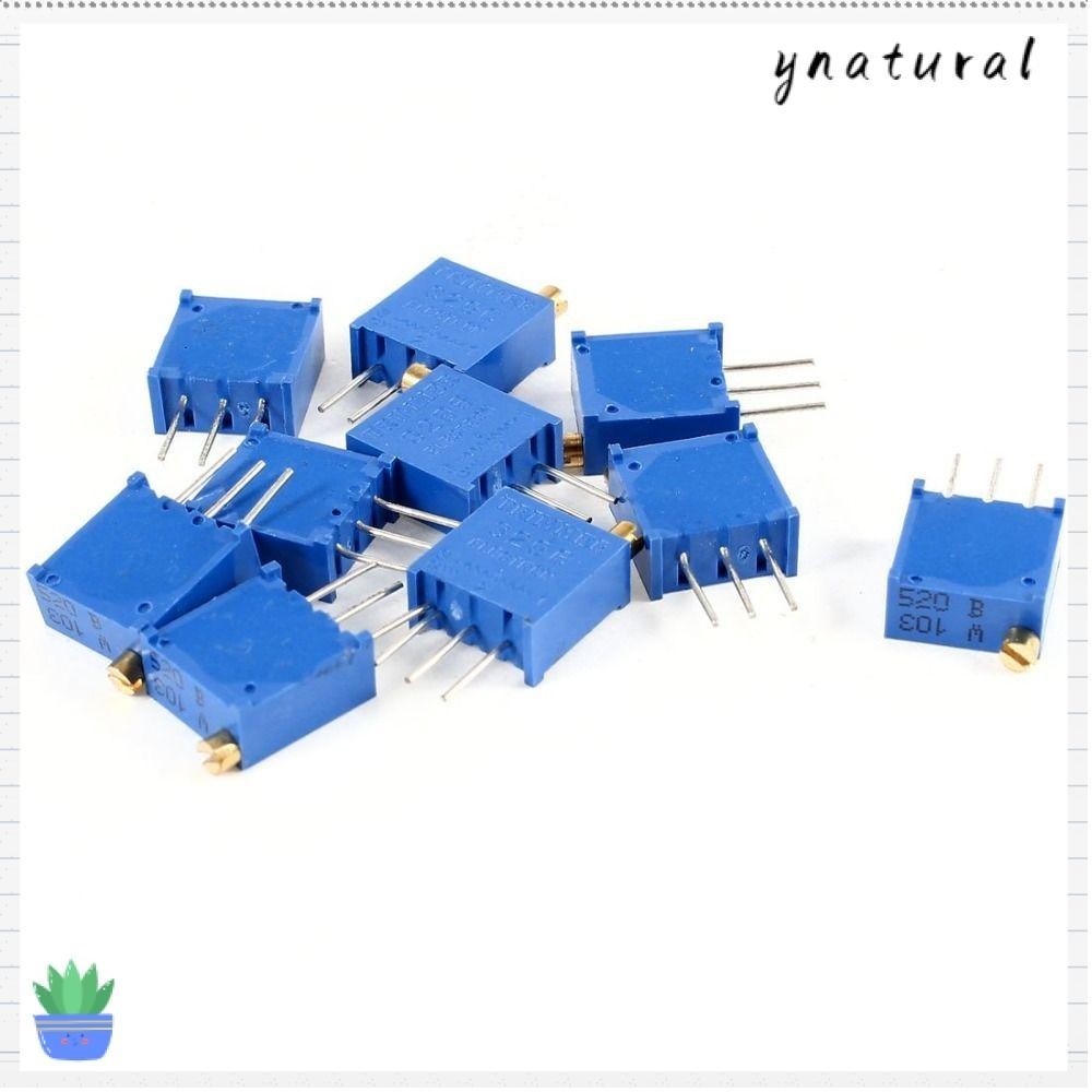 YNATURAL Potentiometer, Trimmer 3 Pins, 10K Ohm Blue 3296W-103 | Shopee ...