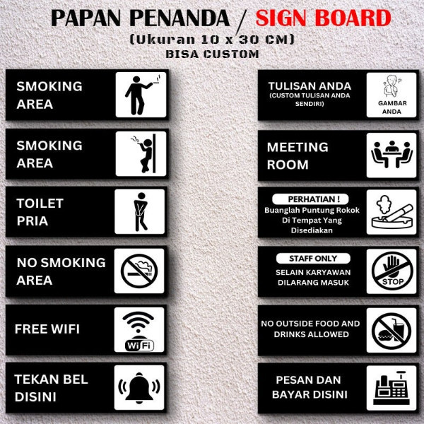 KAYU Creative Garage Sign Board Custom Wood Signage Warning ...