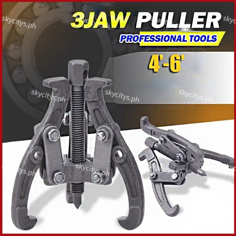 3/4/6 inch 3 Jaw Bearing Puller Tool Gear Multifunctional Puller Kit ...