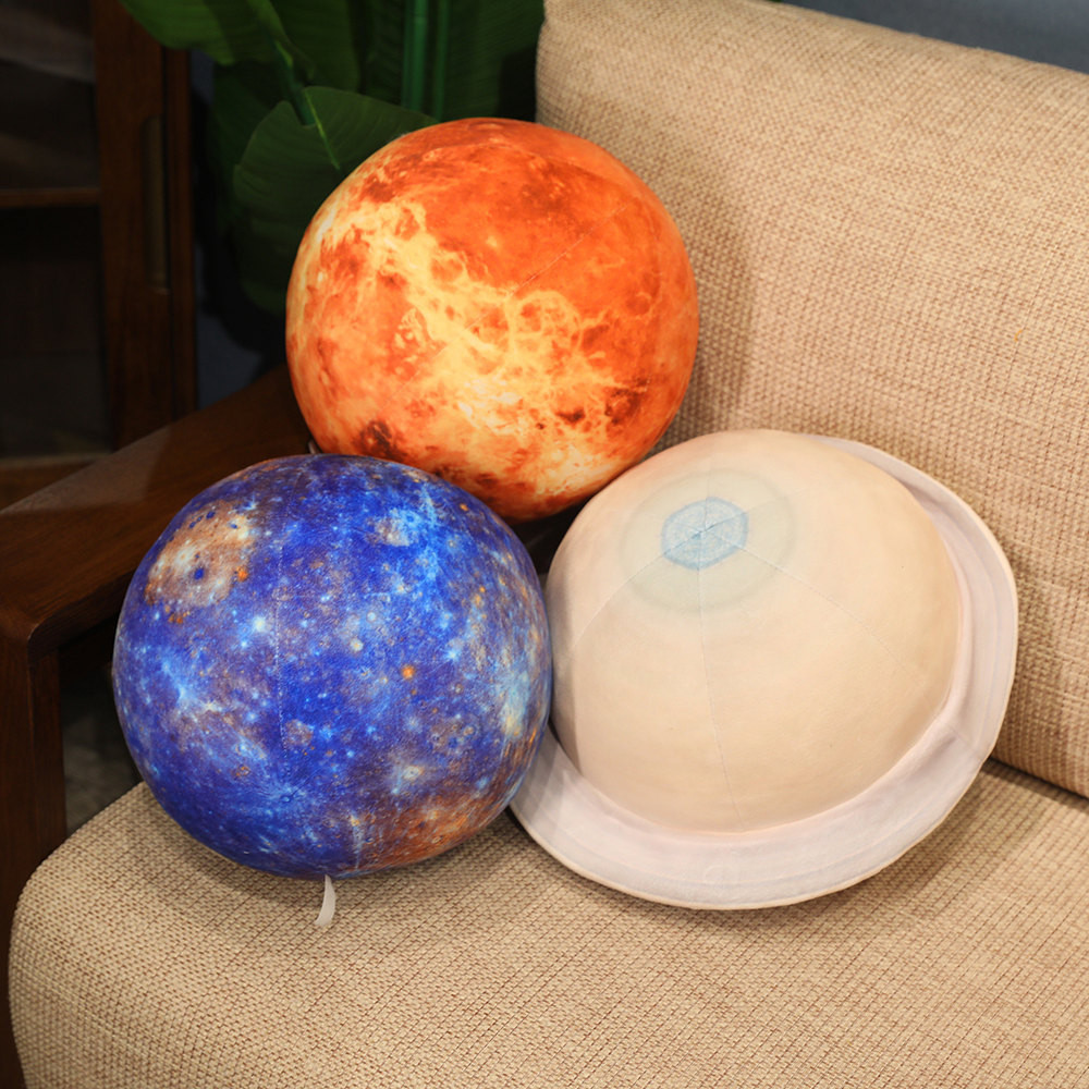 Planet Pillow Plush Toy Earth Moon Sun Mars Children Cognitive Doll ...