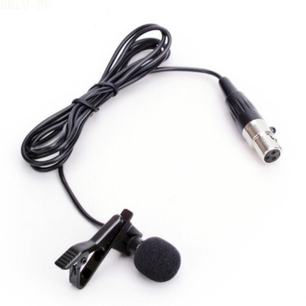 Microphone Black Broadcast Compact Lapel Mic Miniature Omnidirectional ...