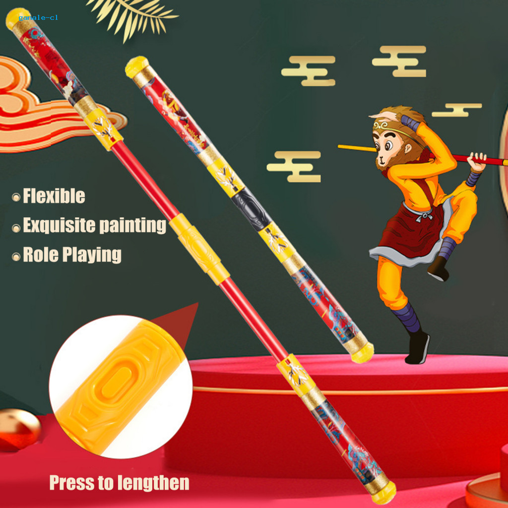 Telescopic Golden Hoop Rod Toy Extendable Hoop Rod Playset Wukong ...