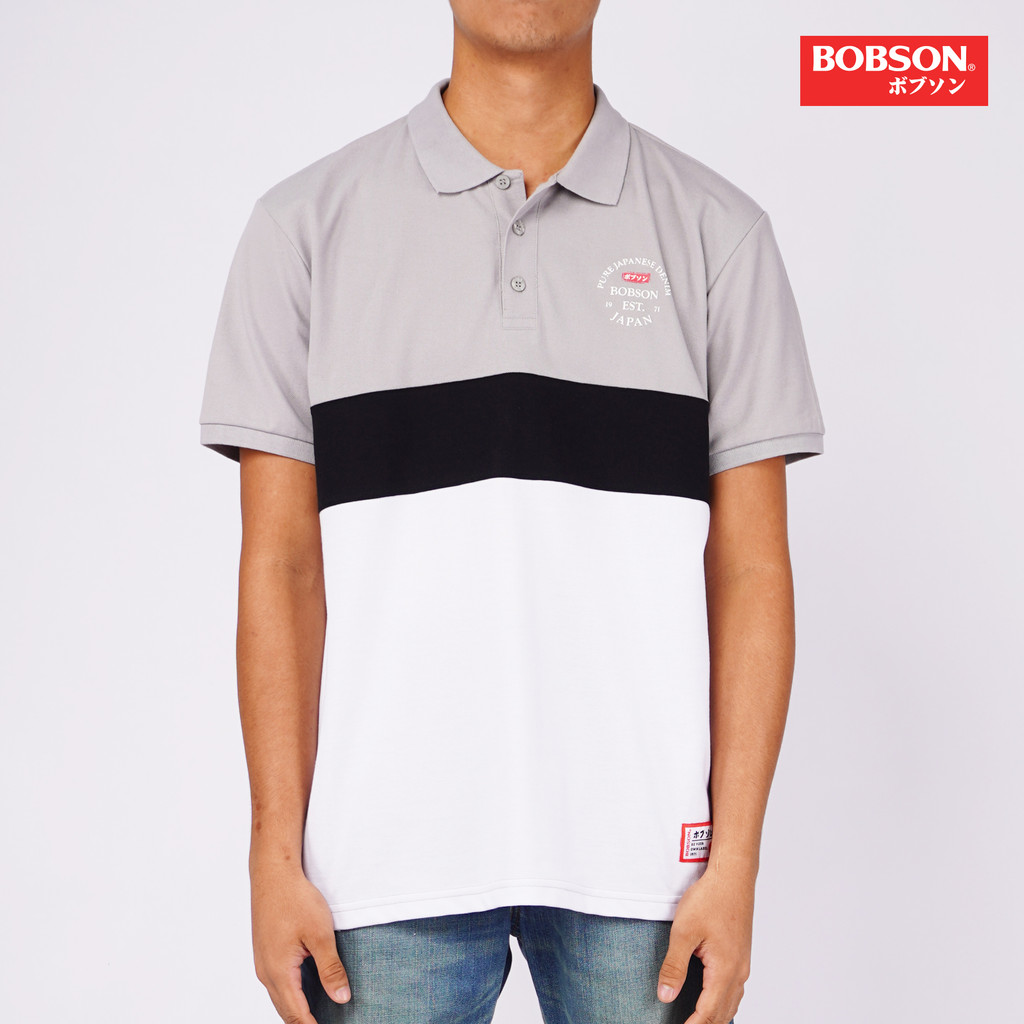 Bobson Japanese Men's Basic Collared Shirt Slim Fit 126722 (Gray) | Shopee Philippines