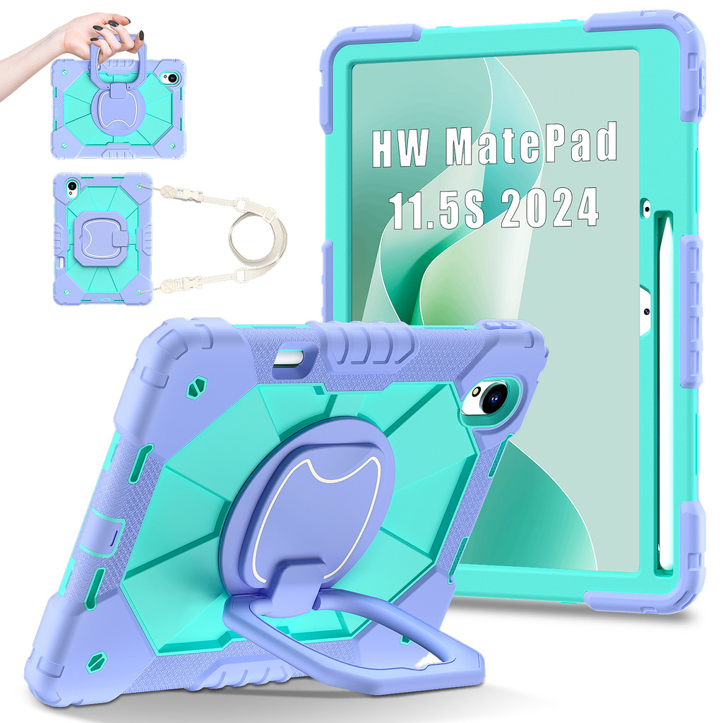 Heavy Duty Armor Case For Huawei MatePad 11.5 S 2024 Model TGR-W09 360 ...