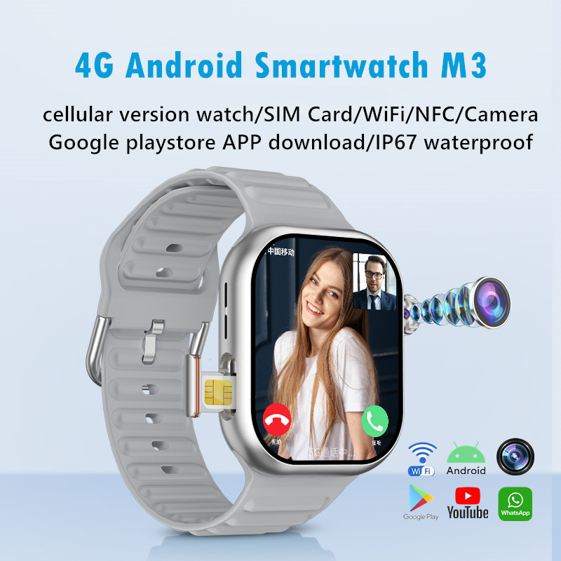 4G Android Smart Watch With SIM Card And WiFi B29 Cellular Version ...