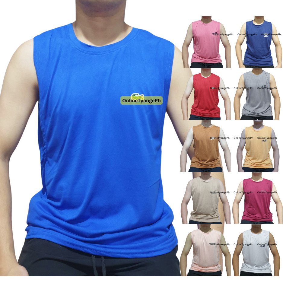 Plain Muscle Tee High Quality Sando for Men Assorted Prints Gym Sando ...