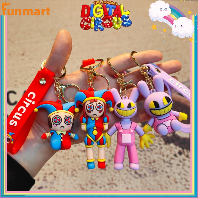 Cartoon Animation The Amazing Digital Circus Keychain Cute Clown Doll ...