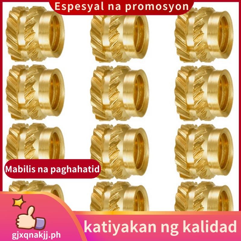 100Pcs M3 Thread Knurled Brass Threaded Heat Set Heat Resistant Insert ...