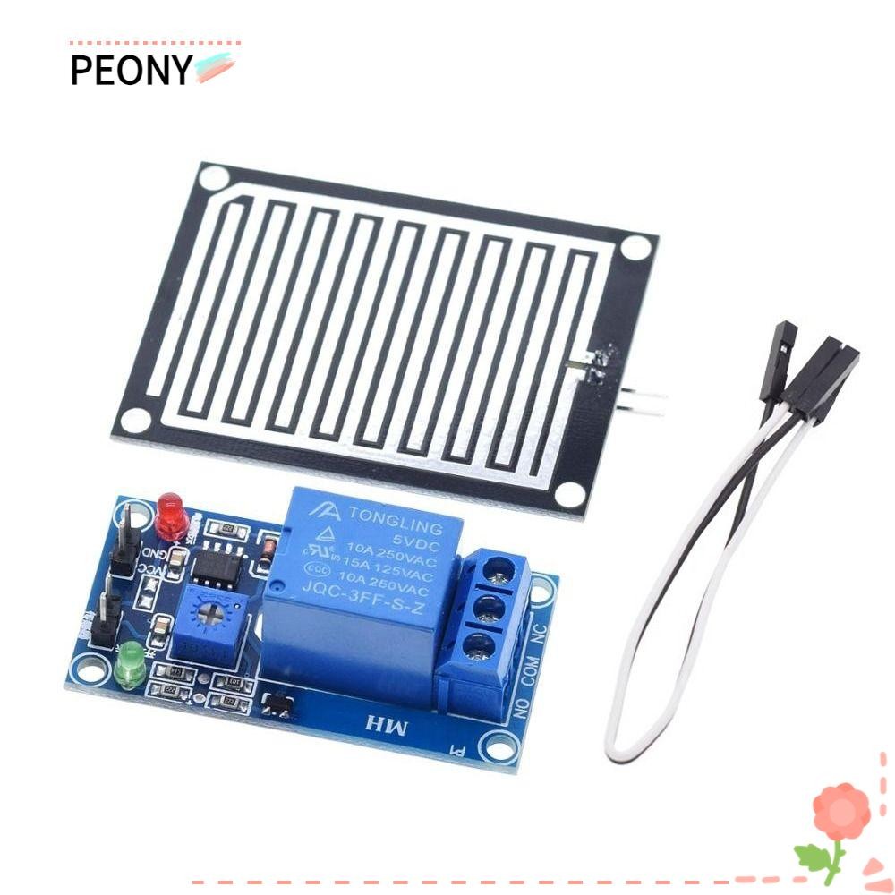 PEONY Rain Dectection Module, Adjustable 12V Raindrops Sensor, Rain ...