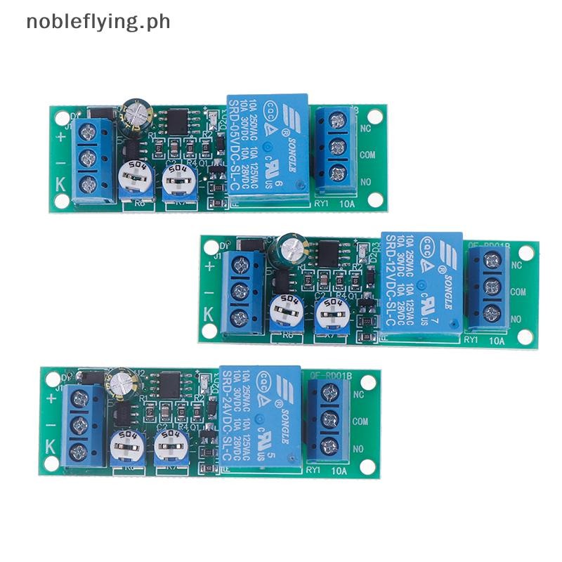 nobleflying DC 5V 12V 24V Time Delay Relay Module Delayed Connection Delayed Disconnection 2nd ...