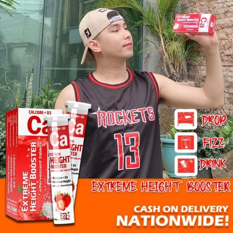 Extreme Height Booster 20 Strawberry Flavored Effervescent Tablet ...