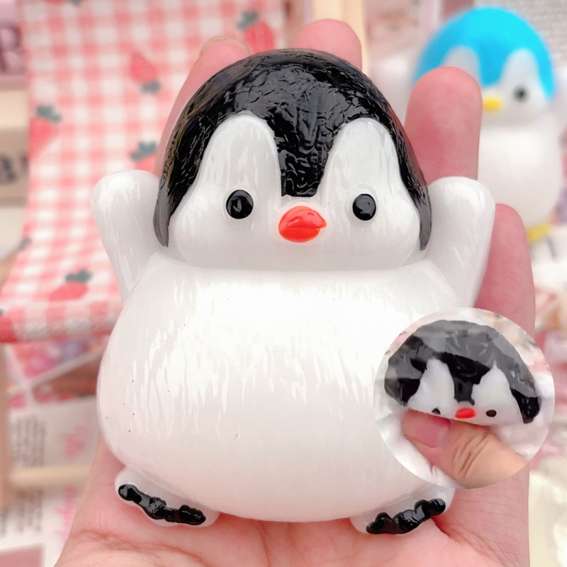 Cartoon Fat Penguin Squishy Unpack Toy Squishy Soft Toy | Shopee ...
