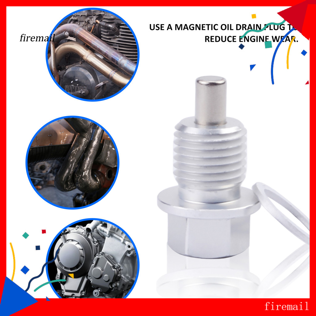 [FM] Oil Drain Plug with Magnet High Strength Aluminum Alloy M14x1.5 ...