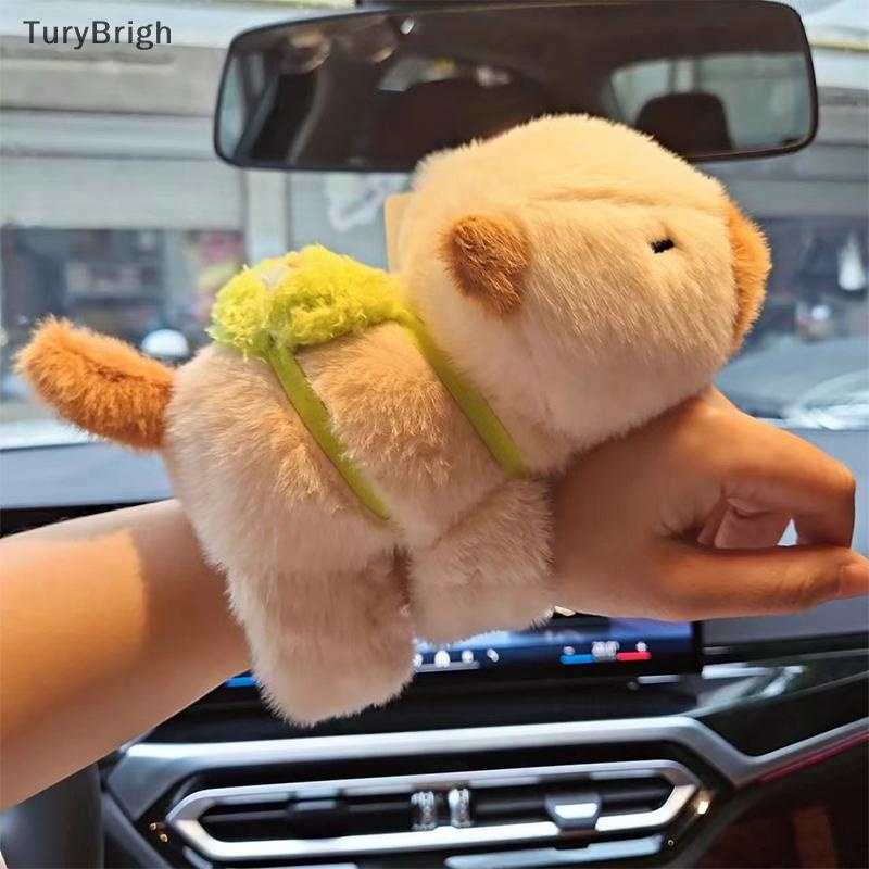 TuryBrigh Kawaii Funny Capybara Plush Clap Circle Hand Ring For Women ...