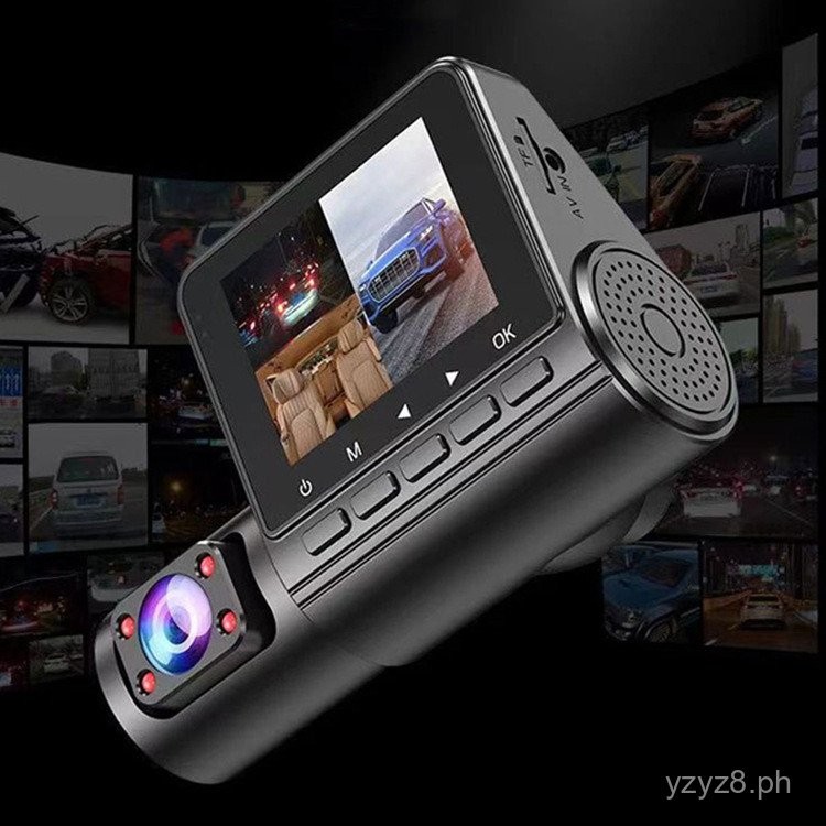 Three-Record Driving Recorder HD1080PThree-Lens Reversing Image360 ...