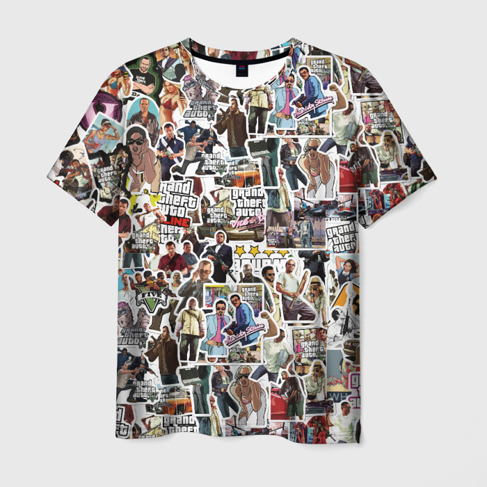 Newest Games Grand Theft Auto Vice City Pattern T-Shirts 3D Summer Men ...